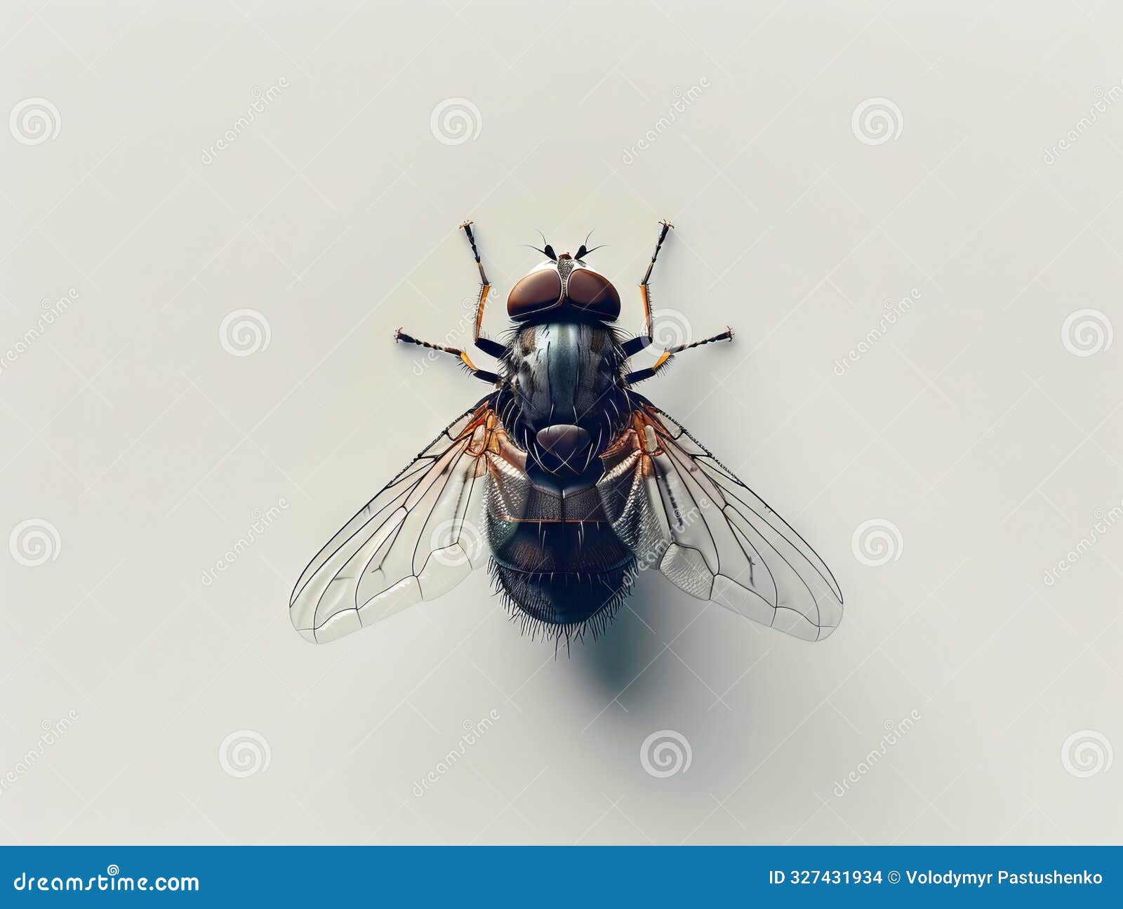 A Fly is Sitting on a White Surface Stock Photo - Image of house ...
