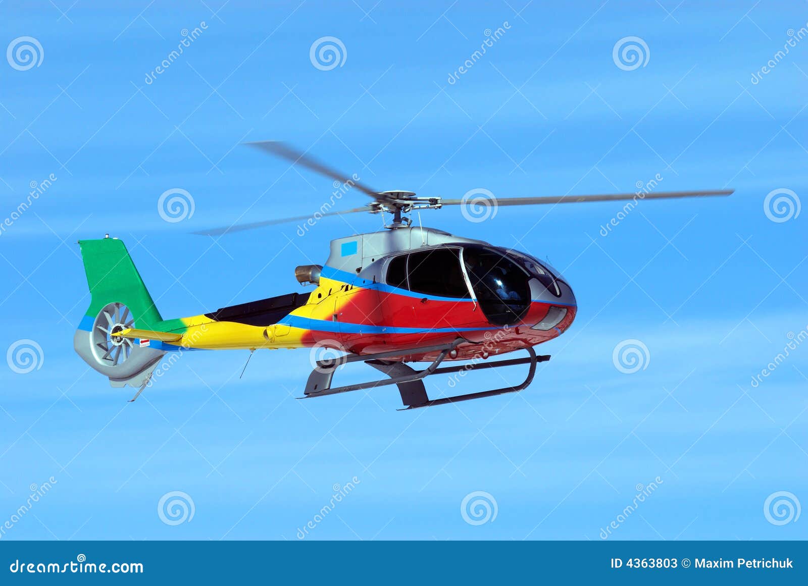 Fly small helicopter stock image. Image of machine, search - 4363803