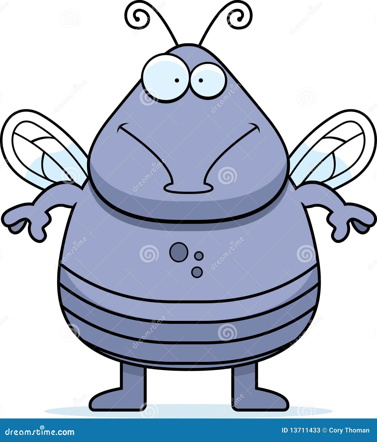 Fly Smiling stock vector. Illustration of animal, insect - 13711433