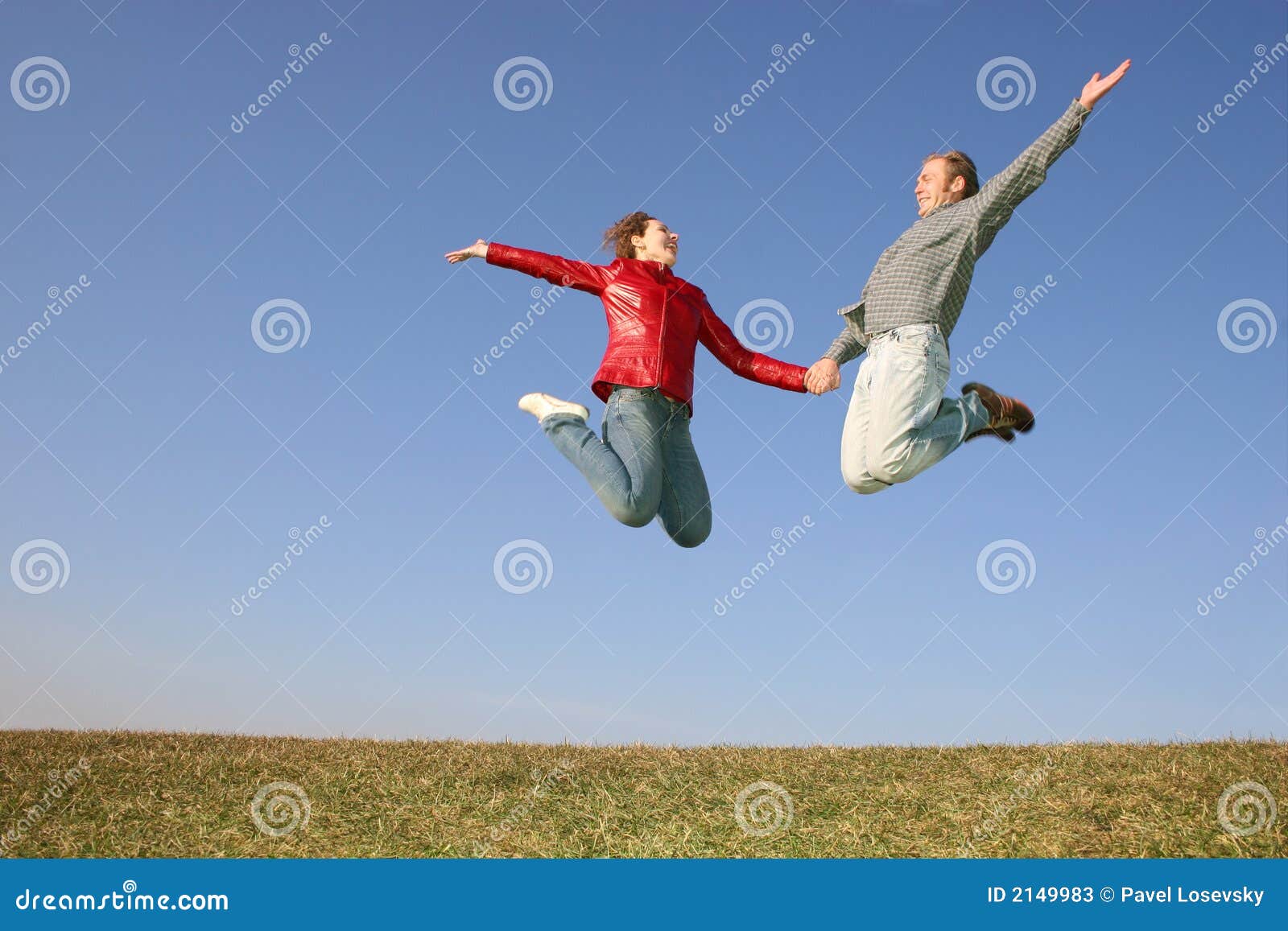 Fly spring couple stock image. Image of high, people, couple - 2149983