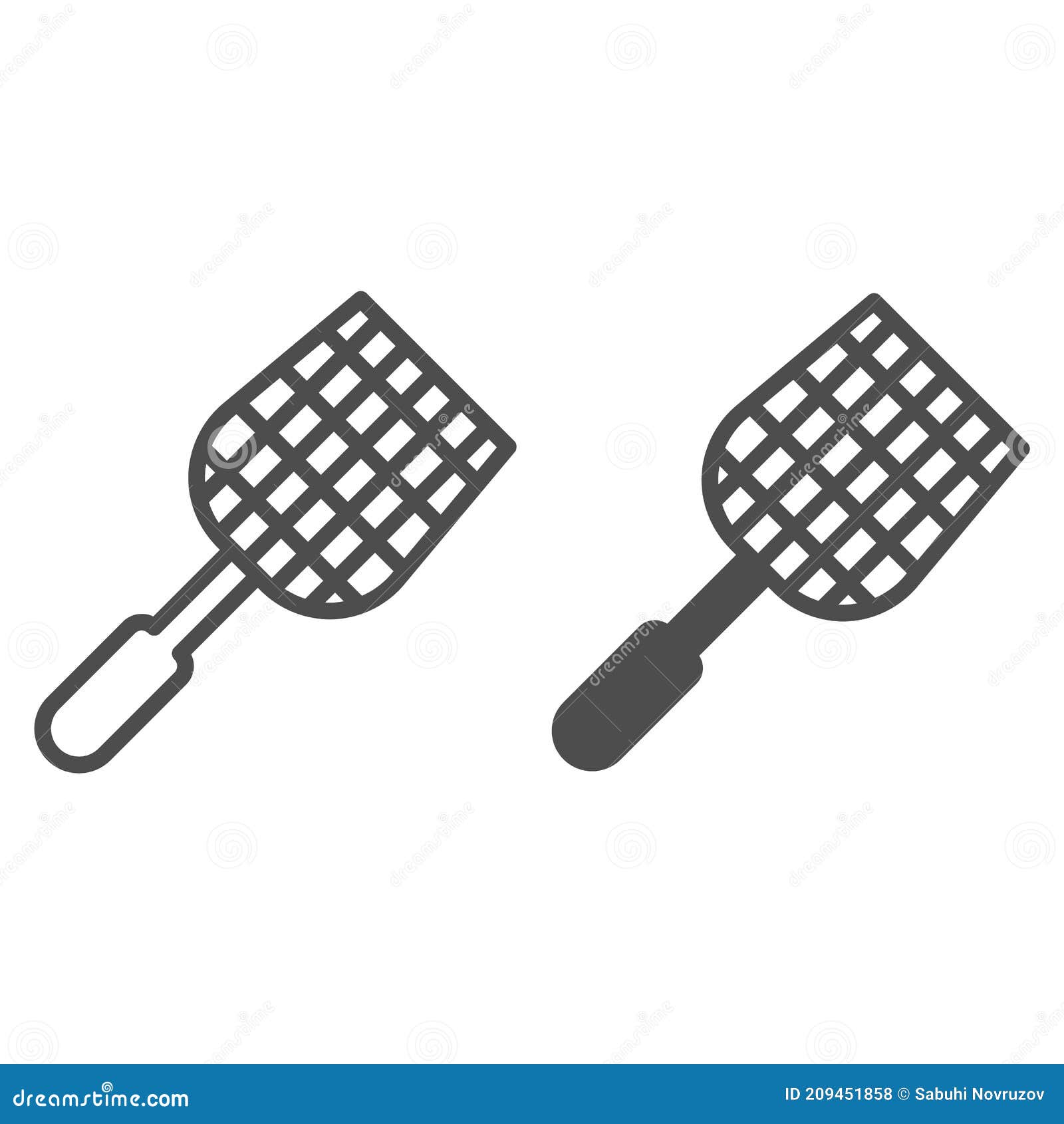 Fly Swatter Solid Icon, Pest Control Concept, Flyswatter Symbol On ...