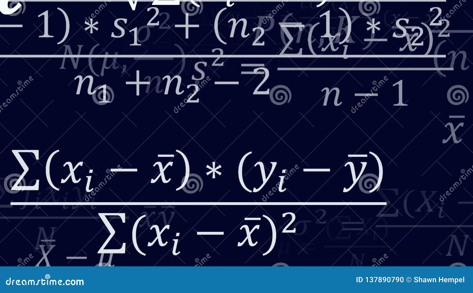 Complex Mathematical Formulas Passing by Stock Footage - Video of ...
