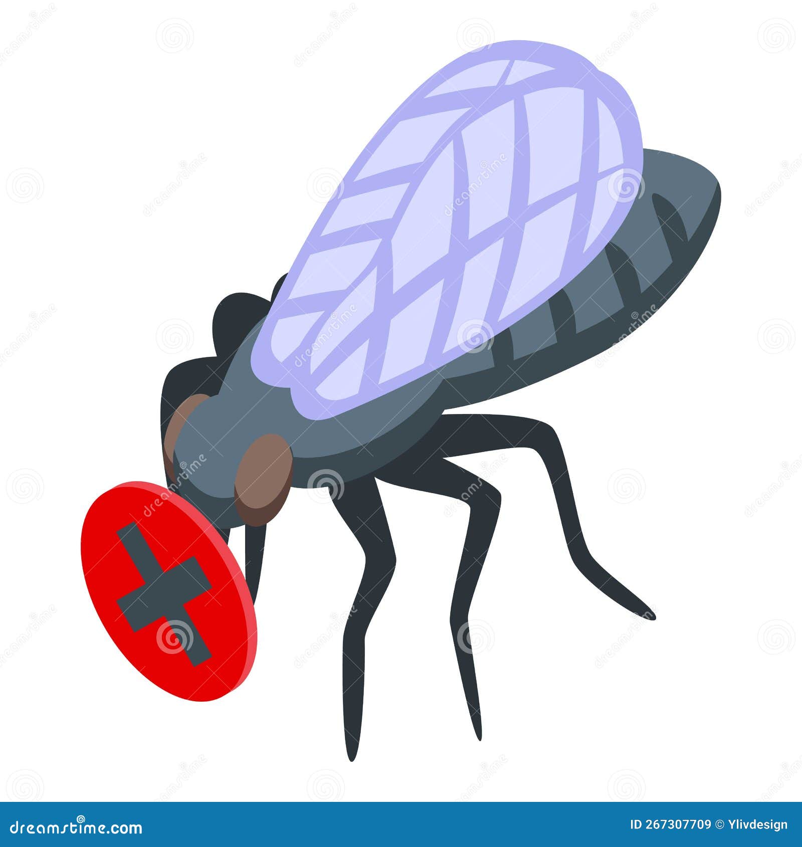 Ancient Tsetse Icon Outline Vector. Drosophila Insect Royalty-Free ...