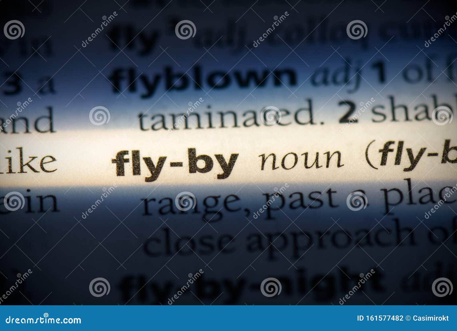 Fly-by stock photo. Image of idea, definition, language - 161577482