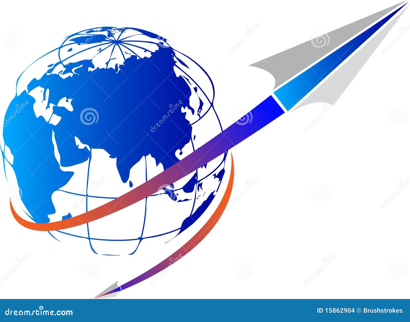 Fly world stock illustration. Illustration of artistic - 15862904