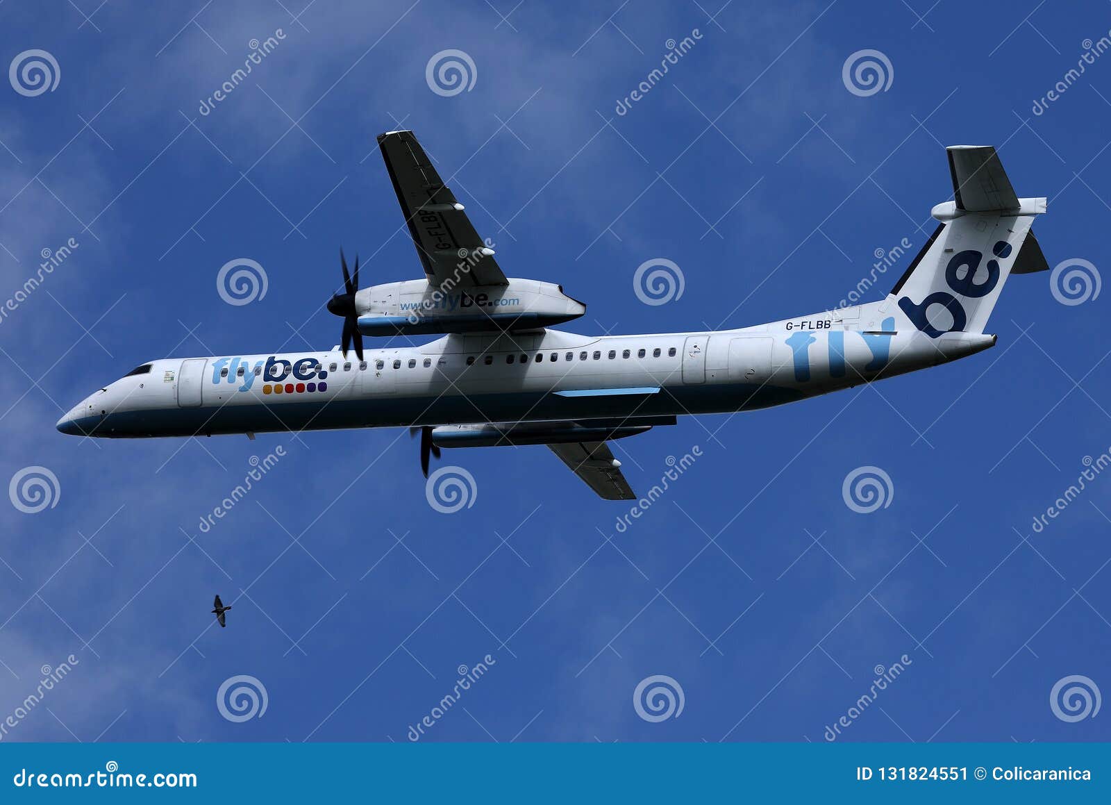 FlyBe Jet Flying Up in the Sky Editorial Photo - Image of aviation ...