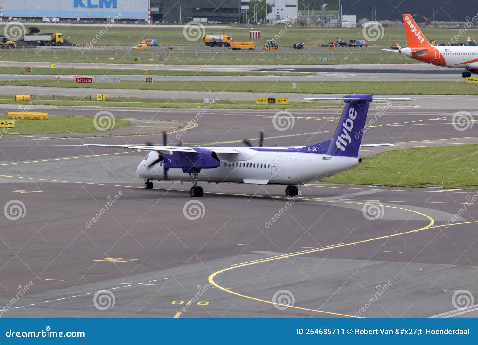 Flybe Plane at Schiphol Airport the Netherlands 25-5-2022 Editorial ...
