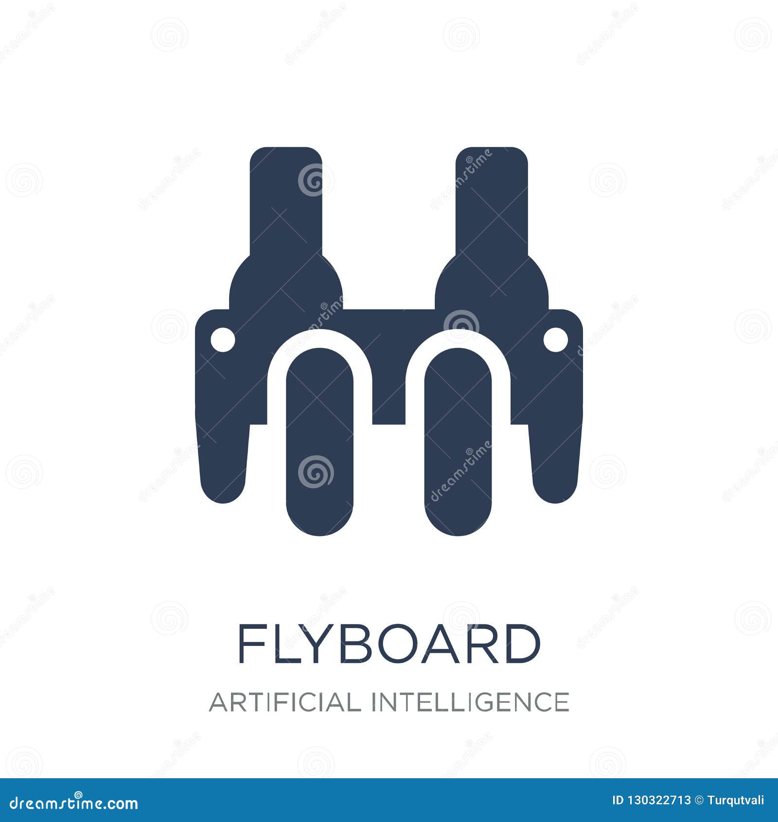 Flyboard Icon. Trendy Flat Vector Flyboard Icon on White Backgro Stock ...