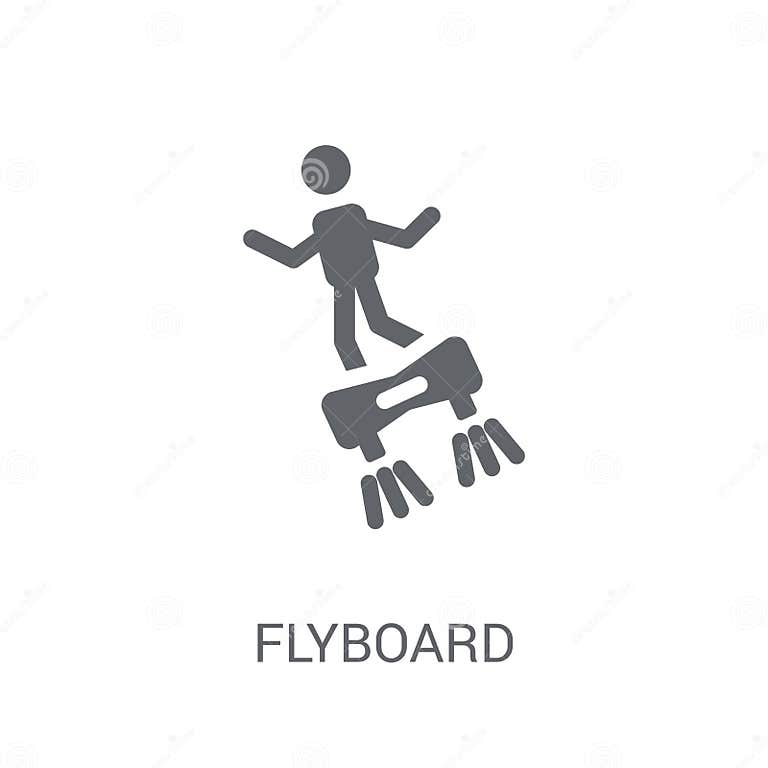 Flyboard Icon. Trendy Flyboard Logo Concept on White Background Stock ...