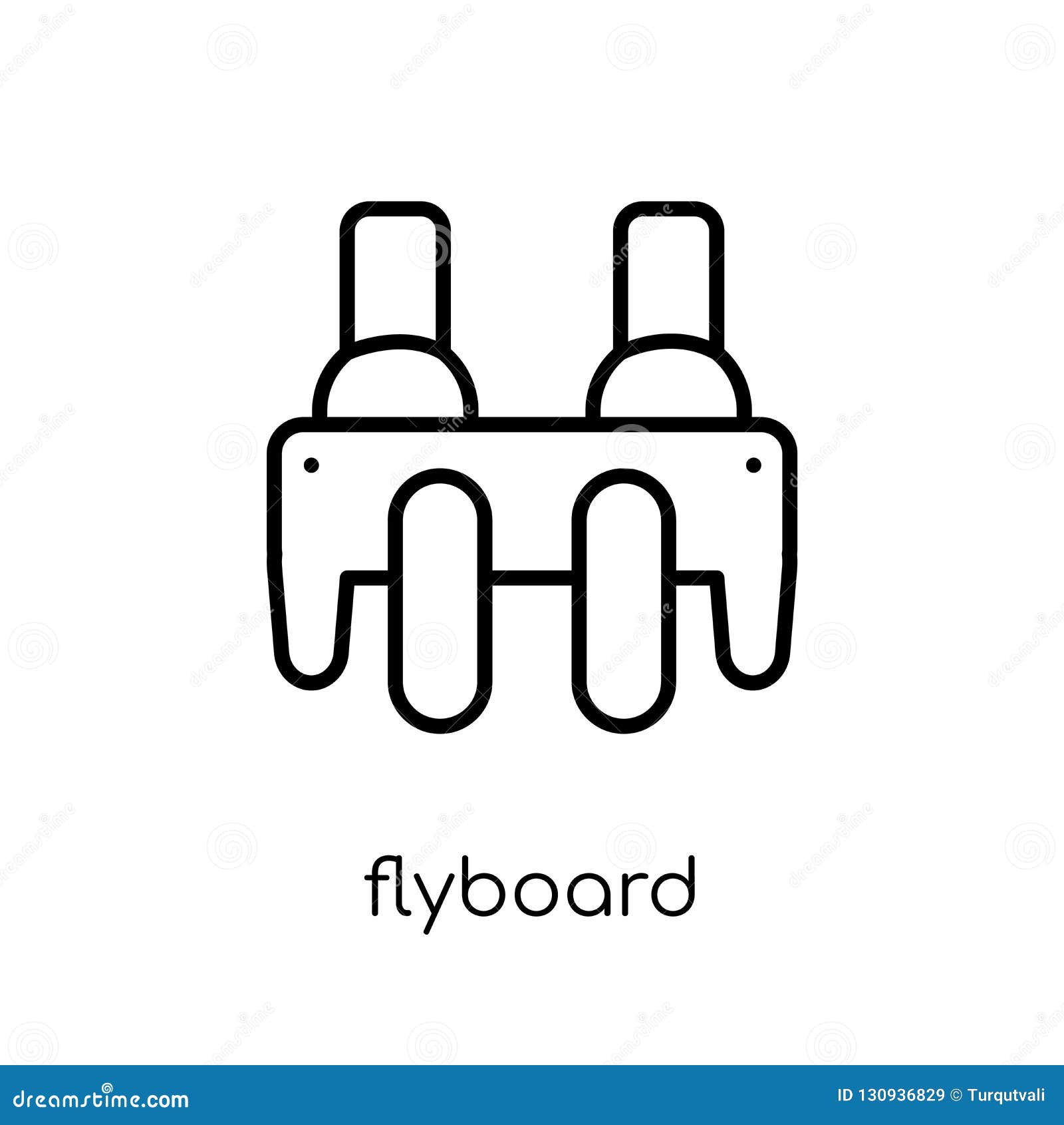 Flyboard Icon. Trendy Modern Flat Linear Vector Flyboard Icon on Stock ...