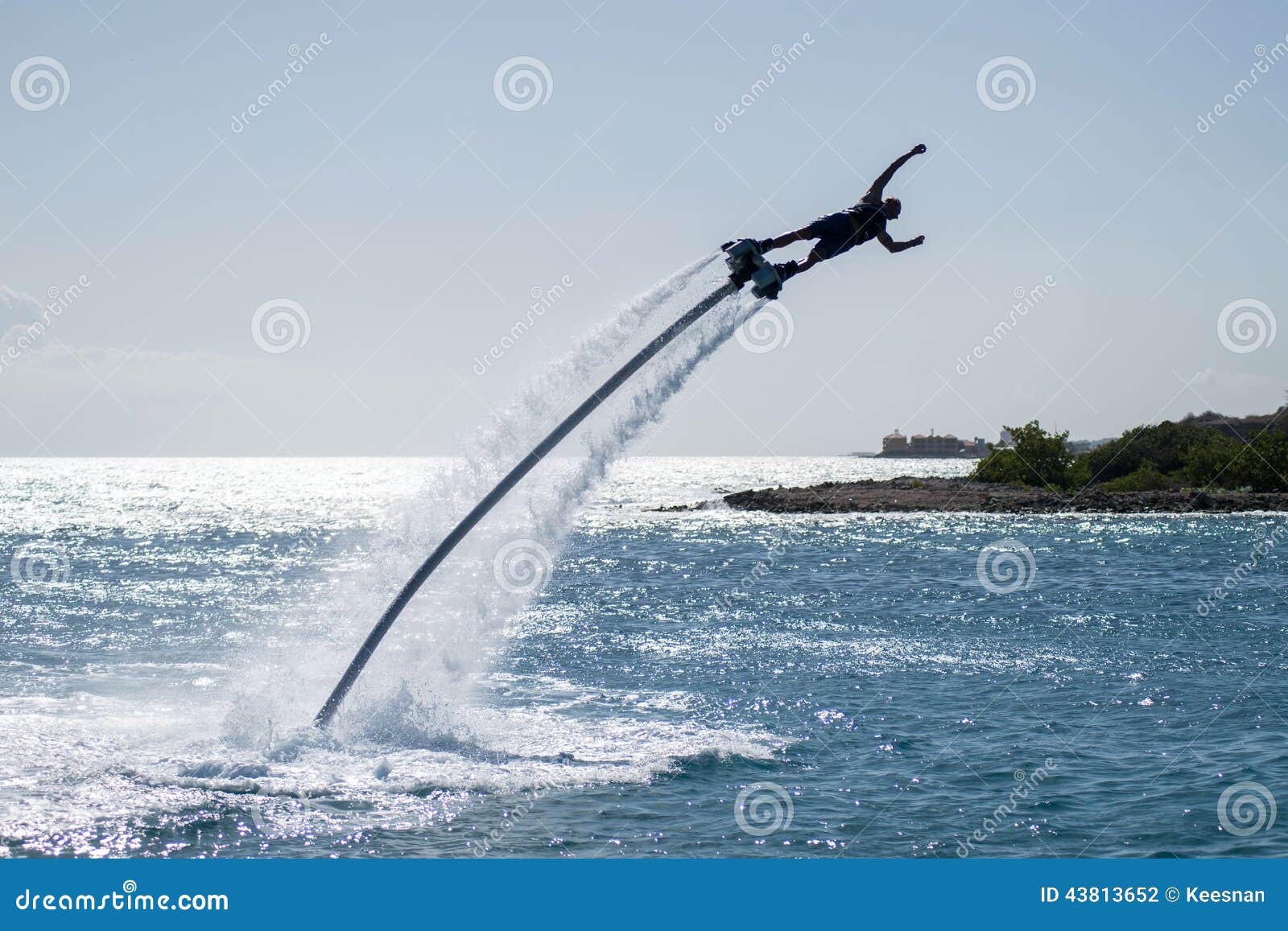 Flyboarding editorial photography. Image of sunset, antilles - 43813652