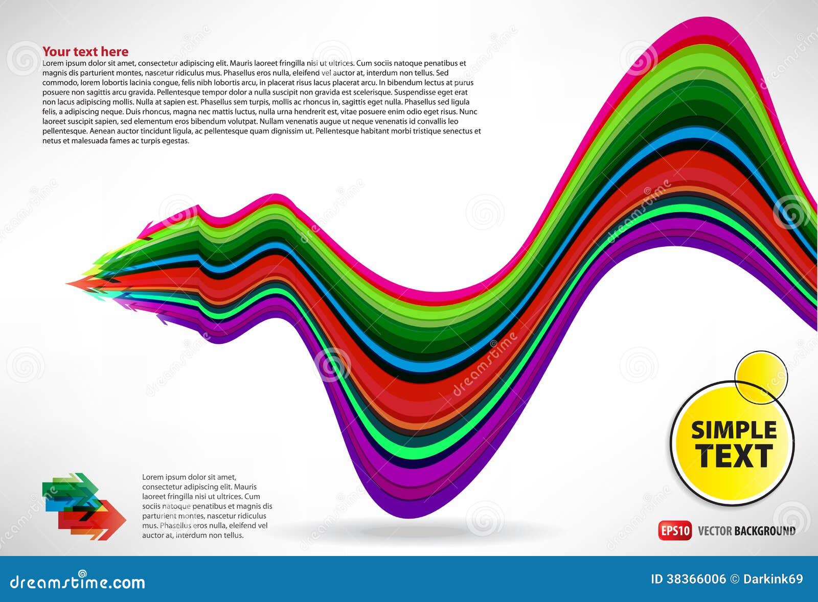 Flyer Abstract Arrows Vector Illustration | CartoonDealer.com #38366006