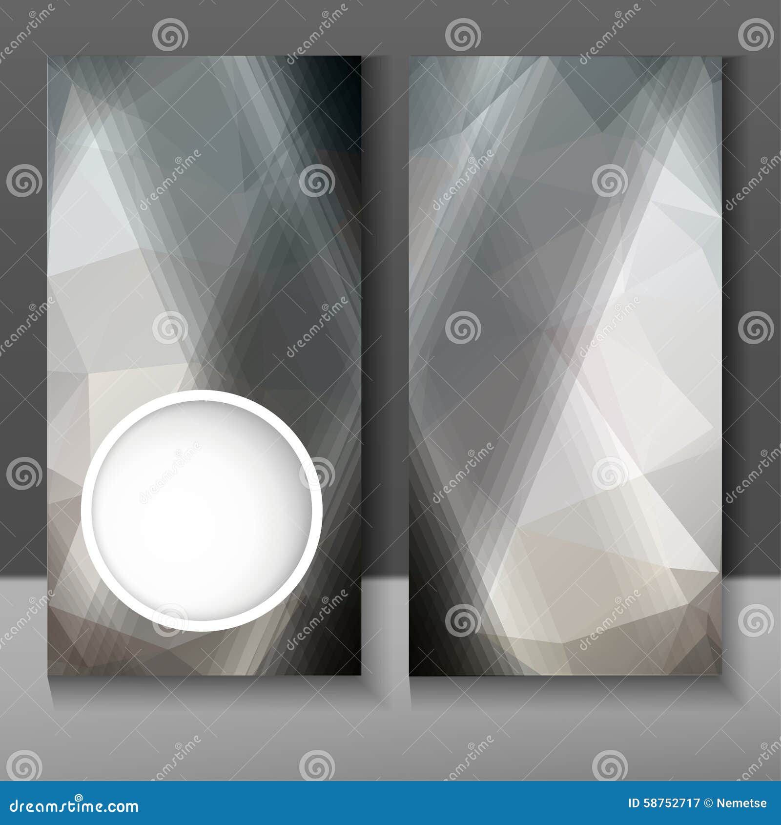 Flyer with an Abstract Geometric Pattern Stock Vector - Illustration of ...