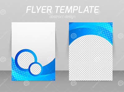 Flyer Back and Front Design Template Stock Vector - Illustration of ...