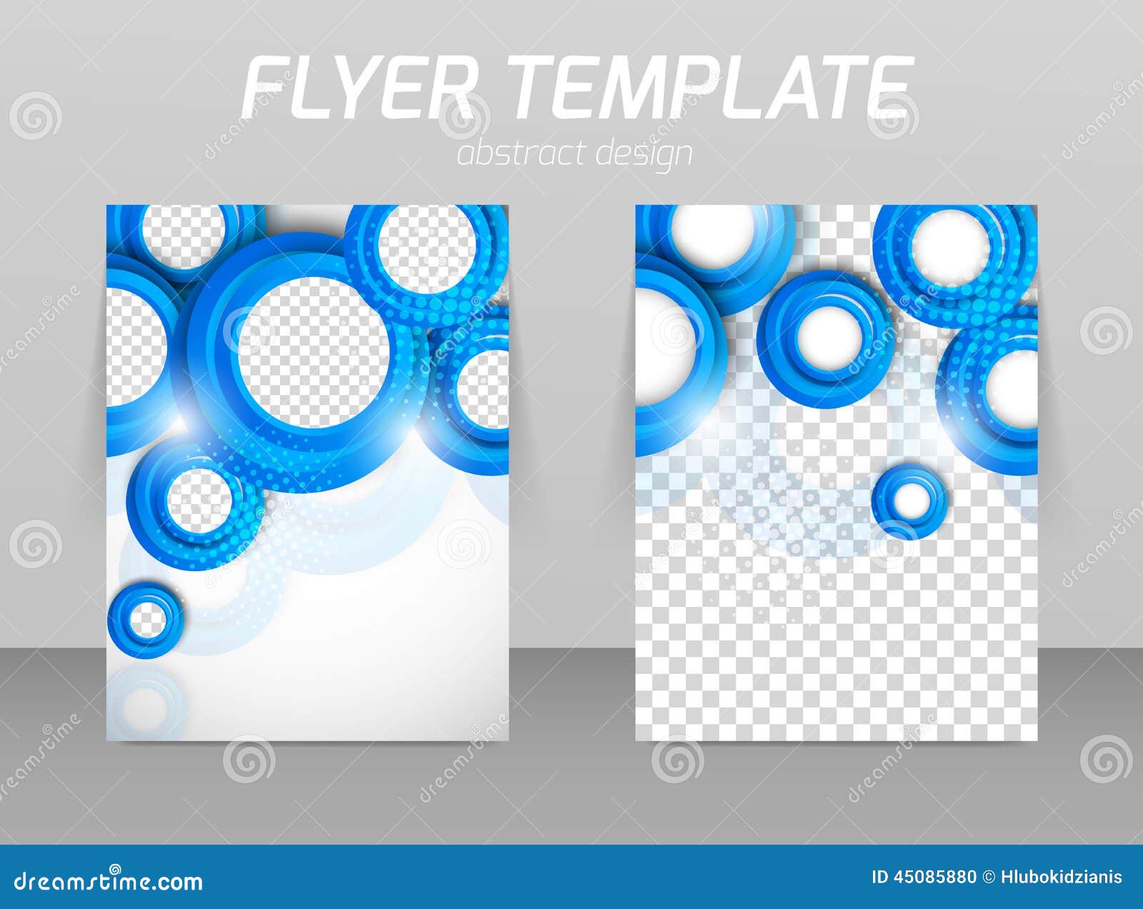 Flyer Back and Front Design Template Stock Vector - Illustration of ...