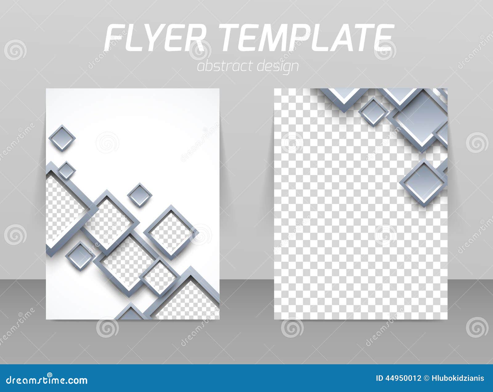 Flyer Back and Front Design Template Stock Vector - Illustration of ...