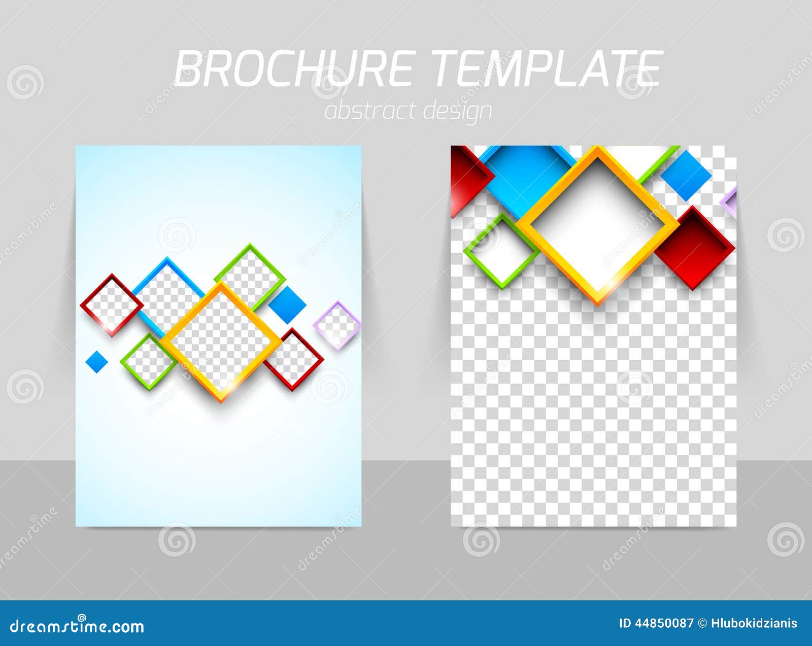 Flyer Back and Front Template Design Stock Vector - Illustration of ...