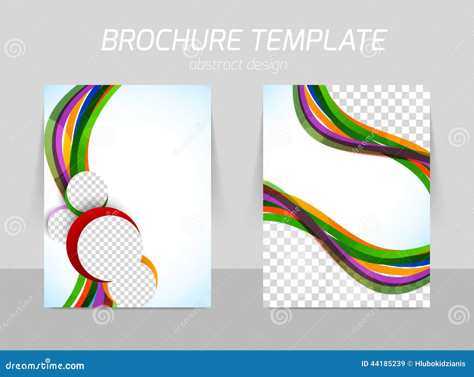 Flyer Back and Front Template Design Stock Vector - Illustration of ...