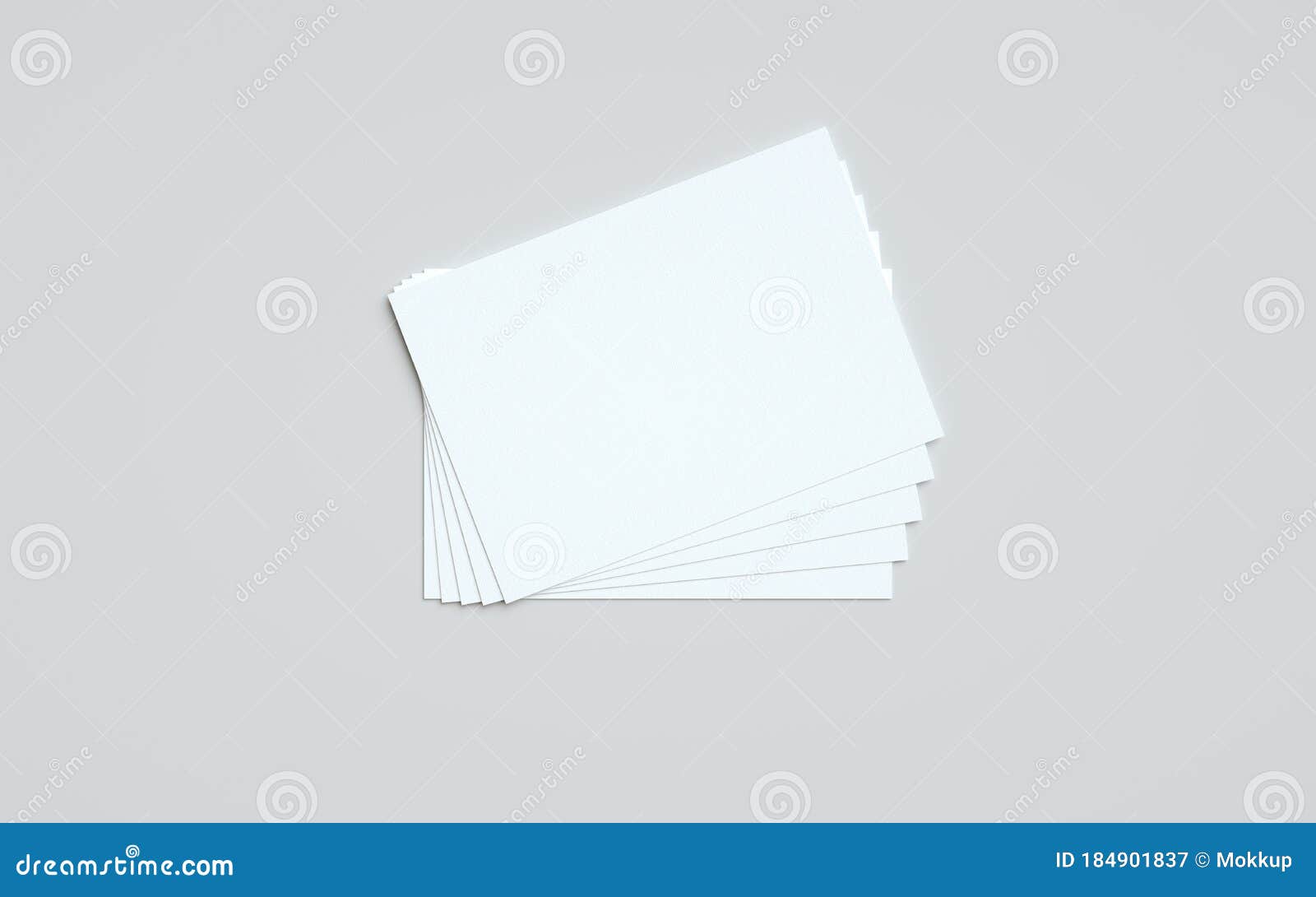 A5 Flyer / Brochure Mock-Up - Multiple Flyers. 3D Illustration Stock ...