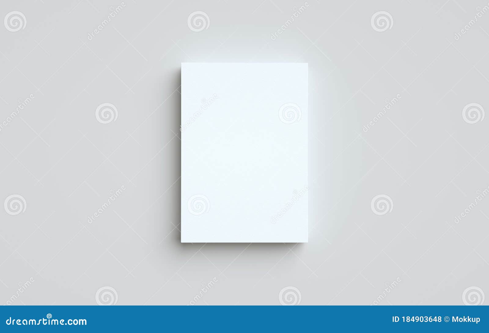 A5 Flyer / Brochure Mock-Up - One Stack of Flyers. 3D Illustration ...