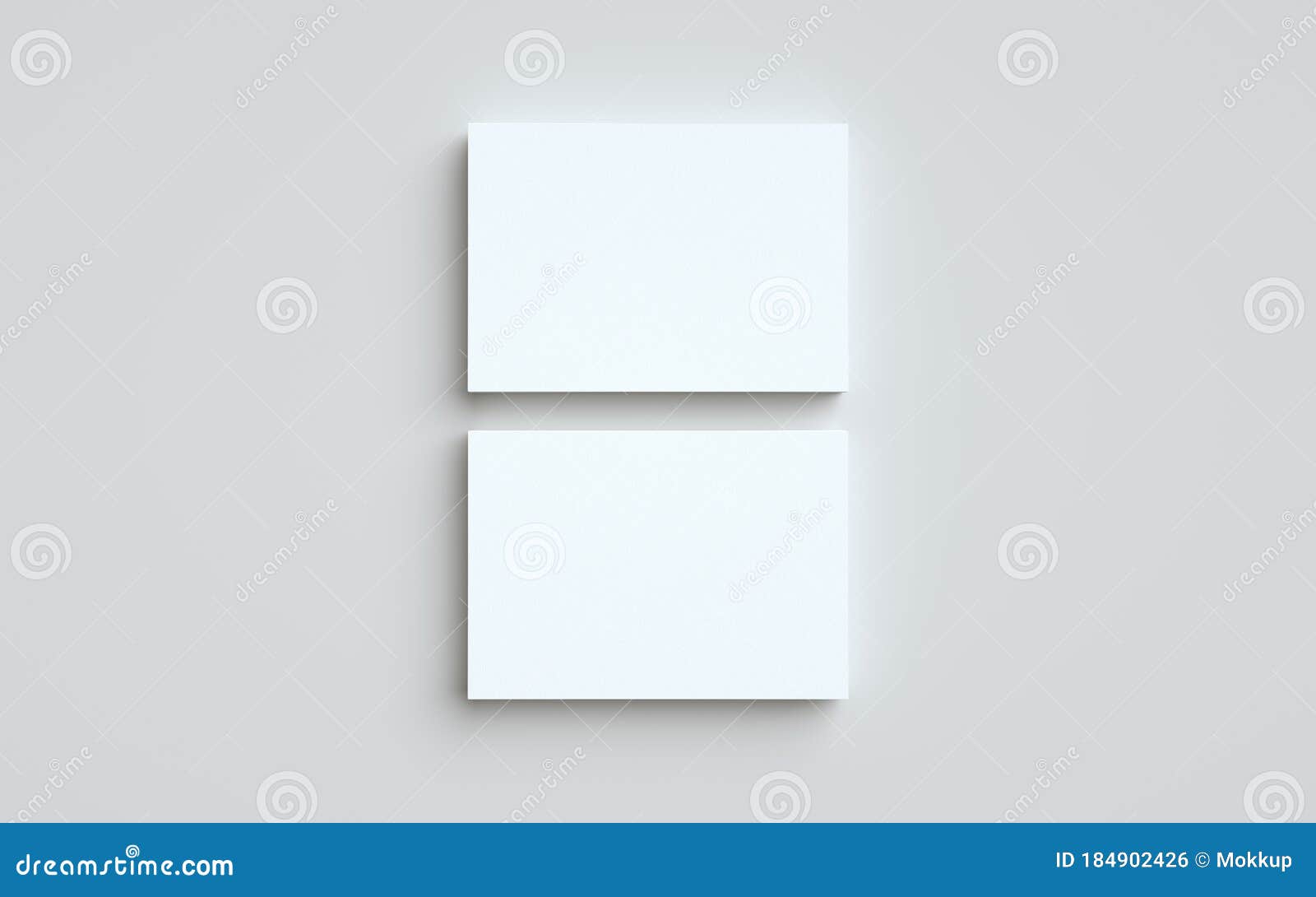 A5 Flyer / Brochure Mock-Up - Two Stacks of Flyers. 3D Illustration ...