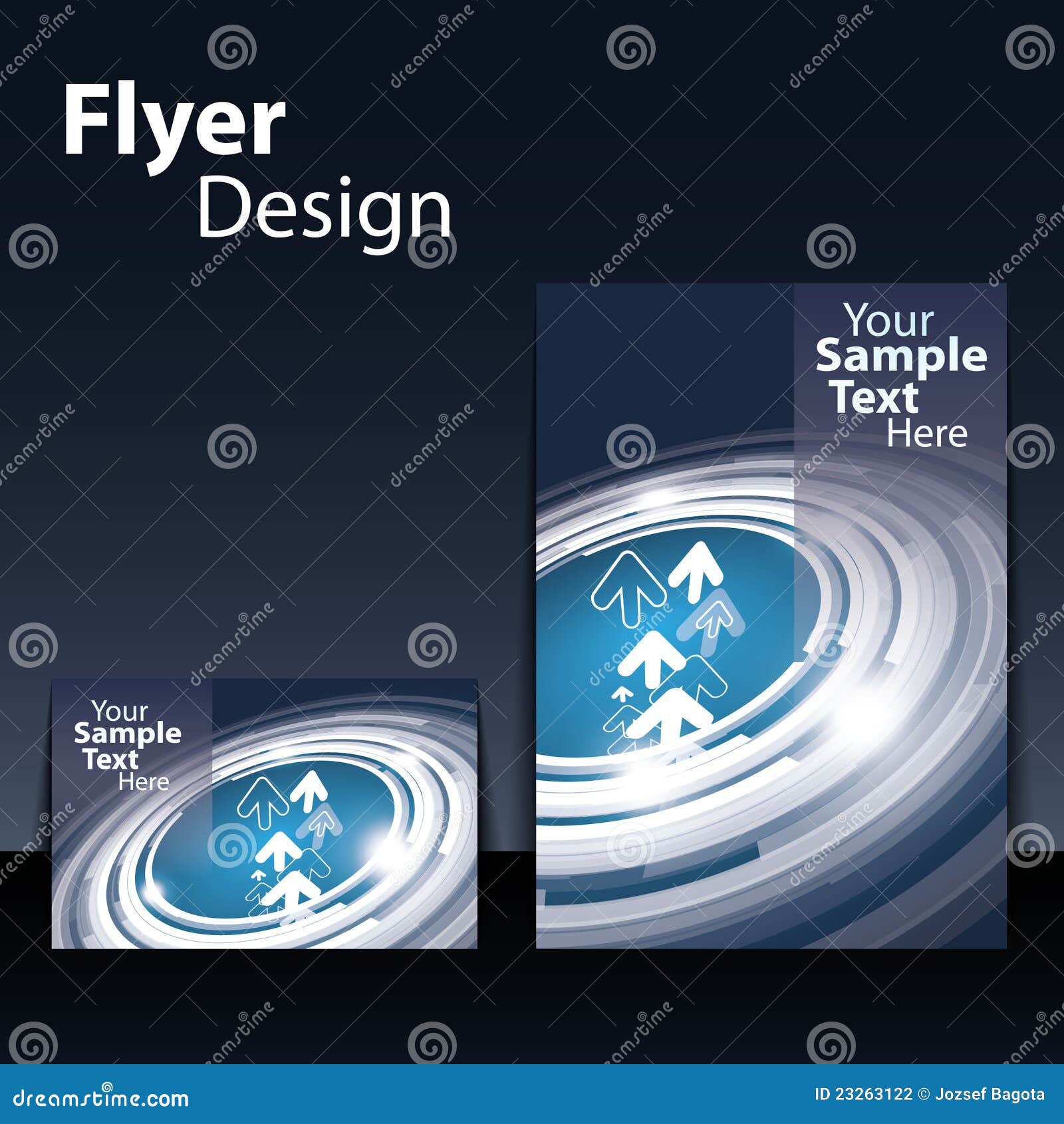 Flyer or cover design stock vector. Illustration of information - 23263122