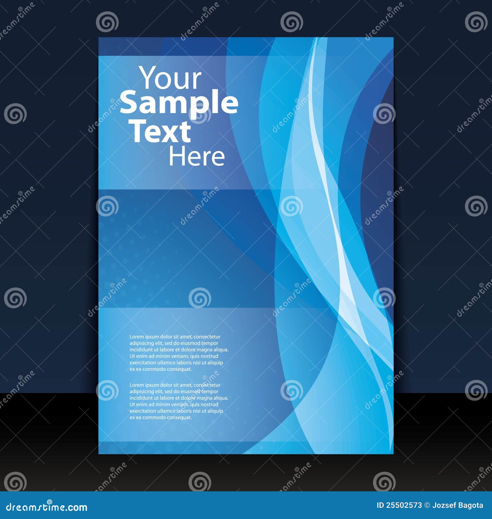 Flyer or Cover Design stock vector. Illustration of brochure - 25502573
