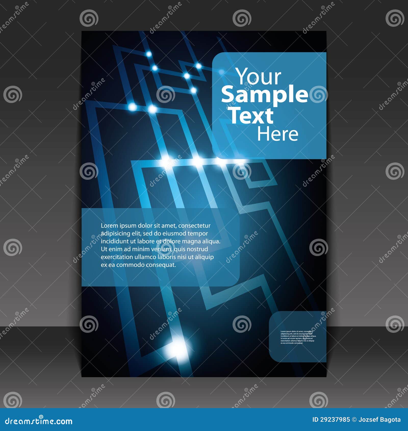 Flyer or Cover Design stock vector. Illustration of colorful - 29237985