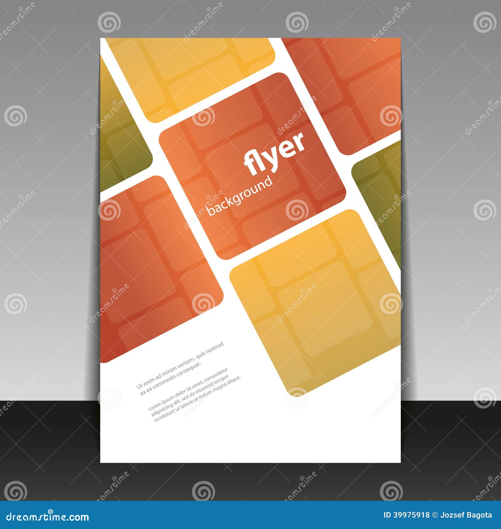 Flyer or Cover Design with Abstract Checkered Pattern Stock Vector ...