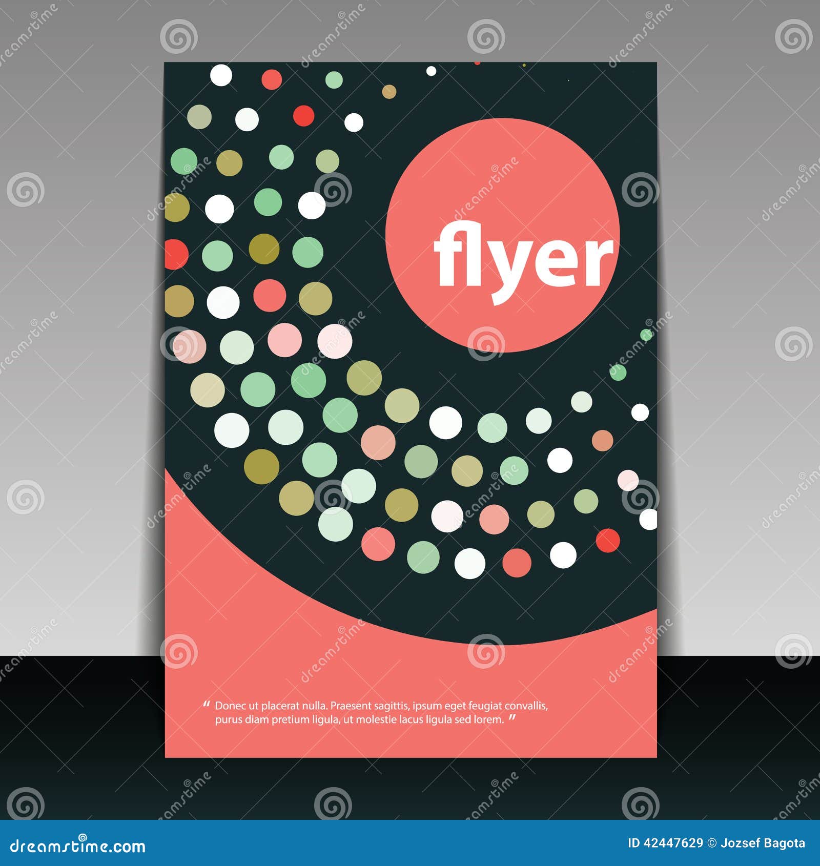 Flyer or Cover Design stock vector. Illustration of circle - 42447629