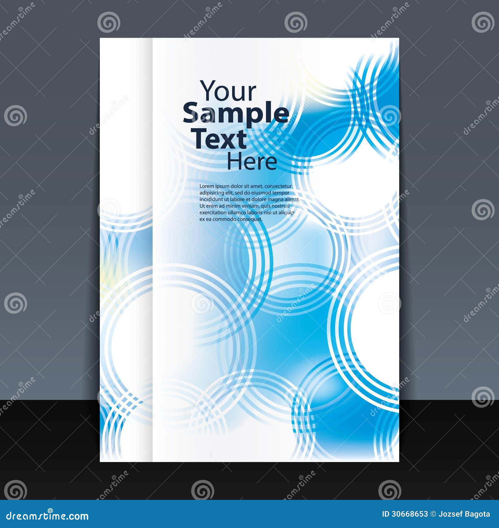 Flyer or Cover Design stock vector. Illustration of document - 30668653