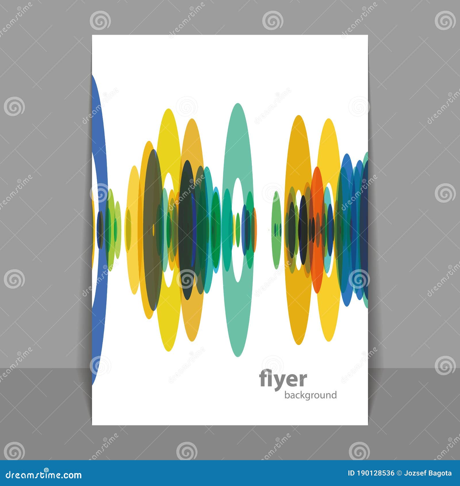 Flyer or Cover Design with Colorful Abstract Pattern Stock Vector ...