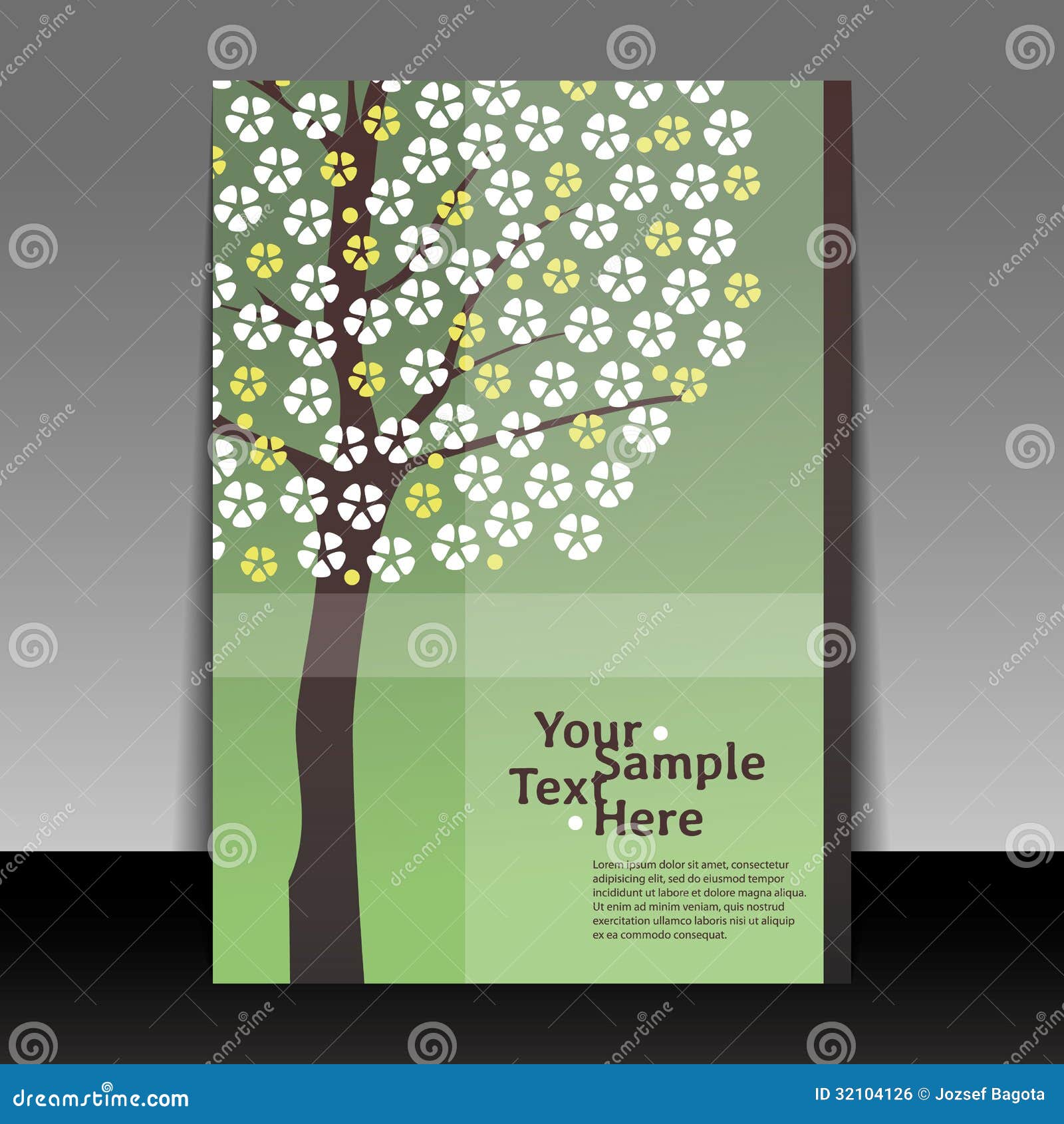 Flyer or Cover Design stock vector. Illustration of digital - 32104126