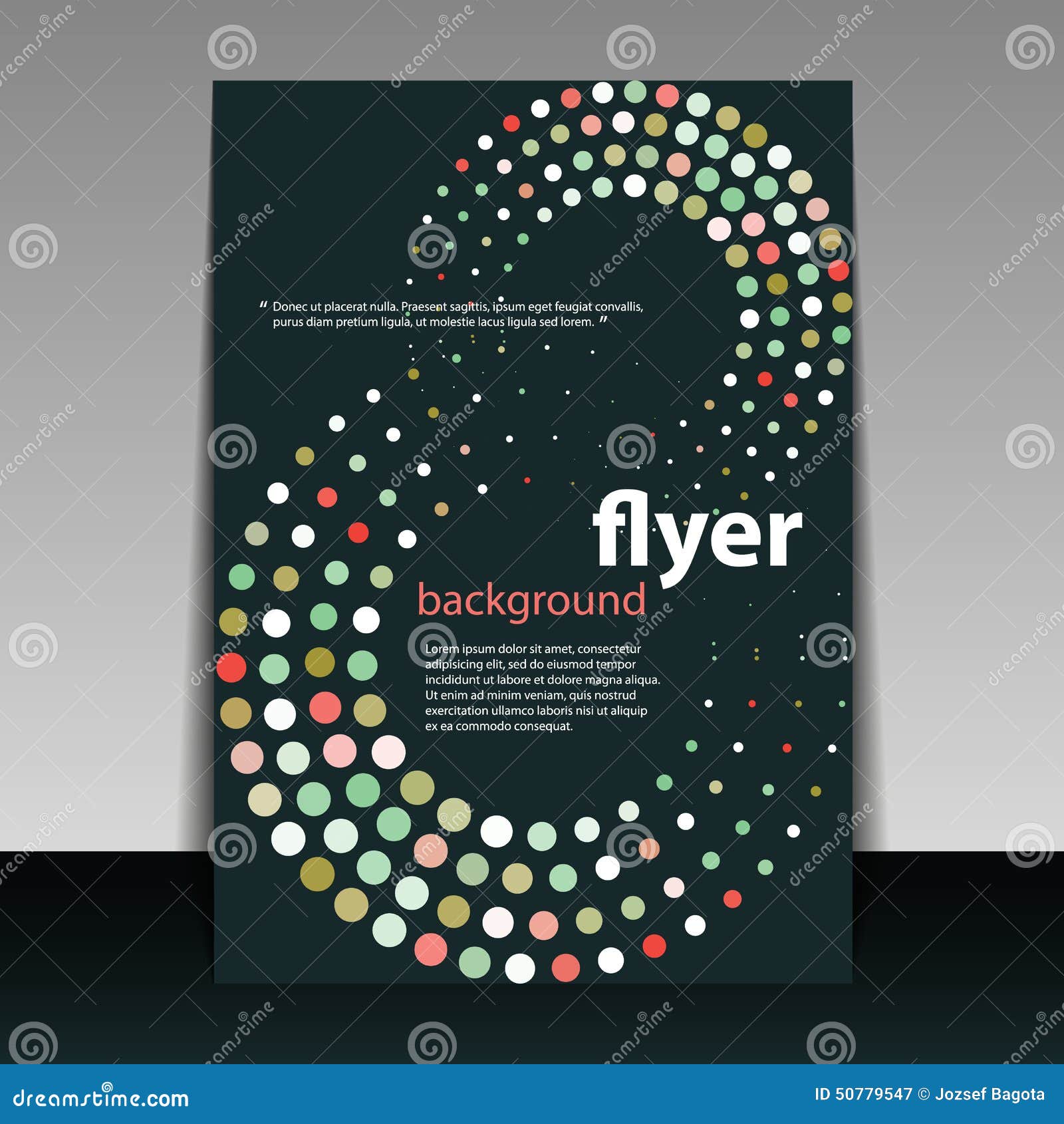 Flyer or Cover Design with Dots Stock Vector - Illustration of ...