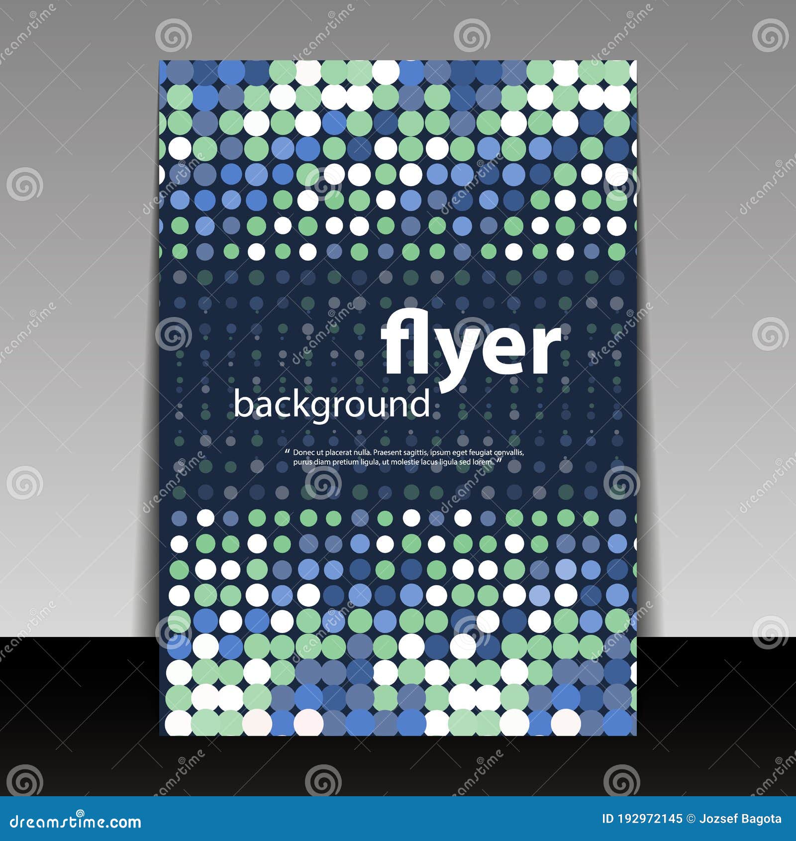Flyer or Cover Design with Dots Stock Illustration - Illustration of ...