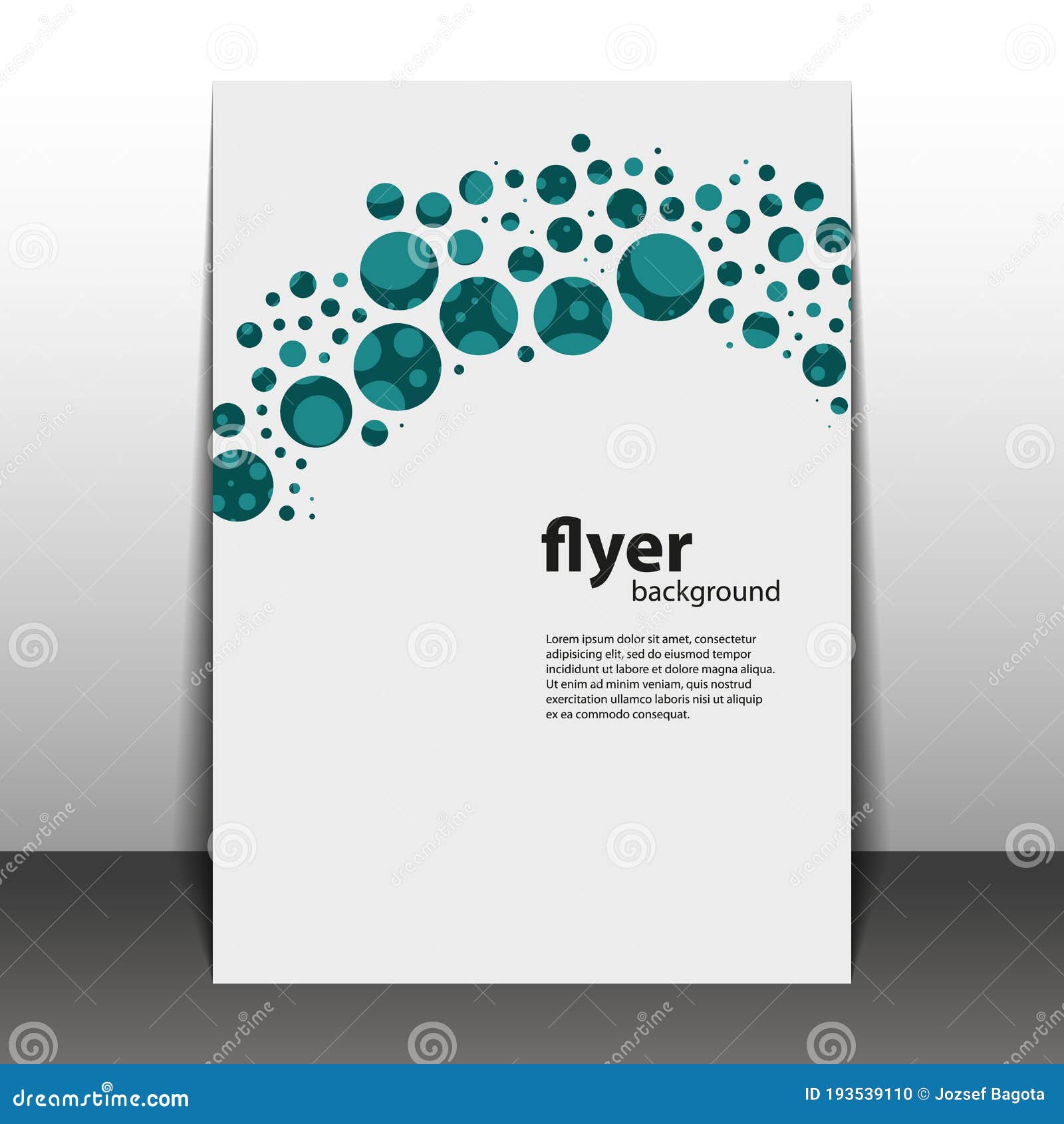 Flyer or Cover Design with Dots Stock Vector - Illustration of backdrop ...