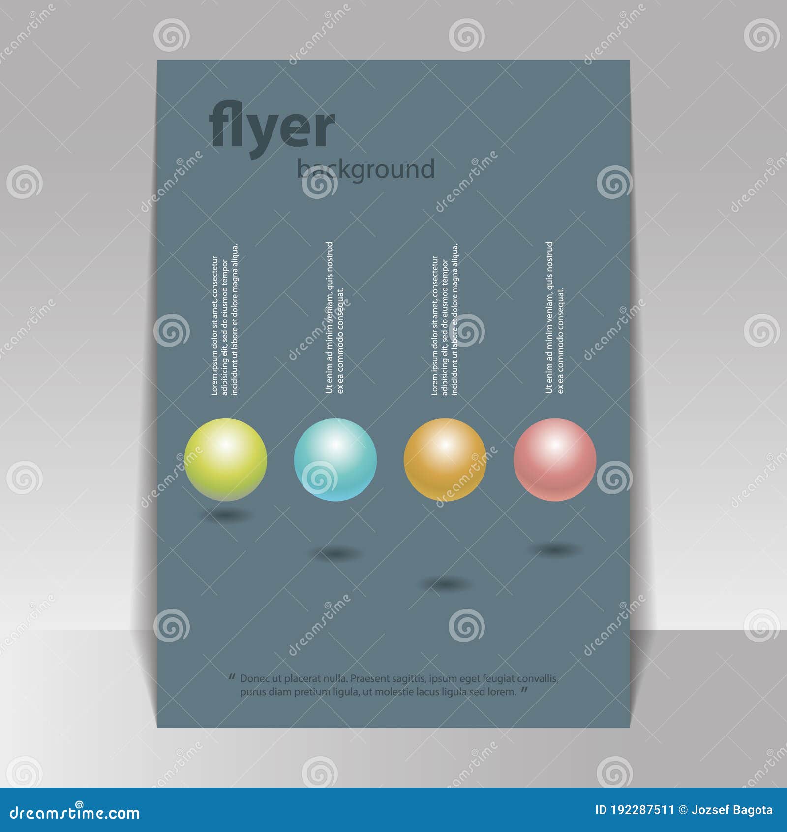 Flyer or Cover Design with Globes - Infographic Style Stock Vector ...