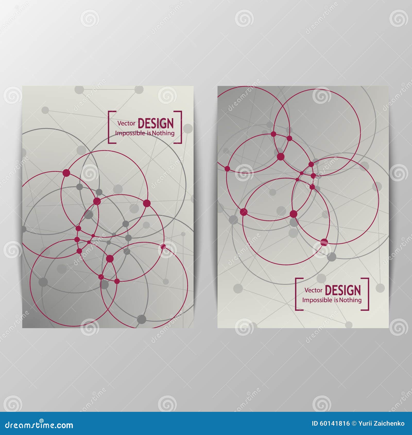 Flyer or Cover Design - Pattern Background with Circles Stock Vector ...