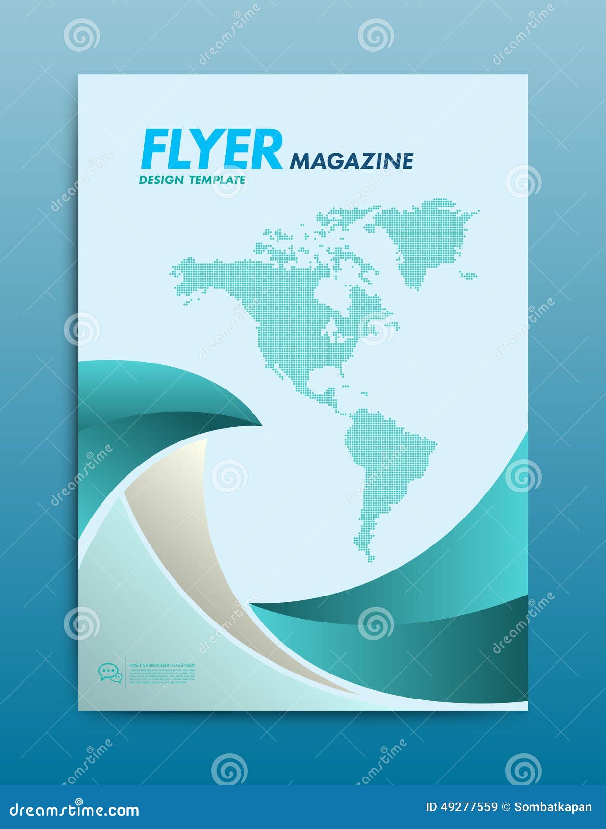 Flyer or Cover Design. stock vector. Illustration of flyer - 49277559