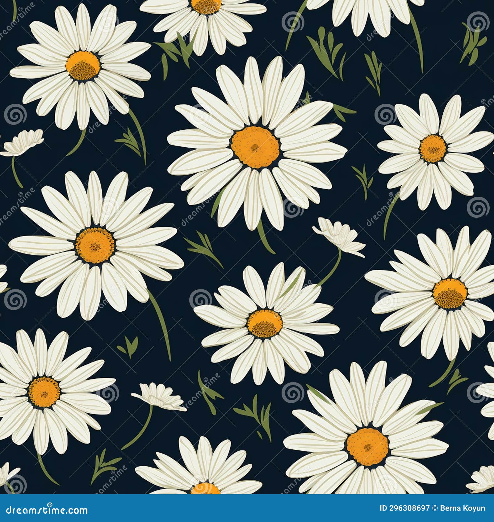 Flyer Design Daisy Graphic for Eye-catching Attention Stock ...