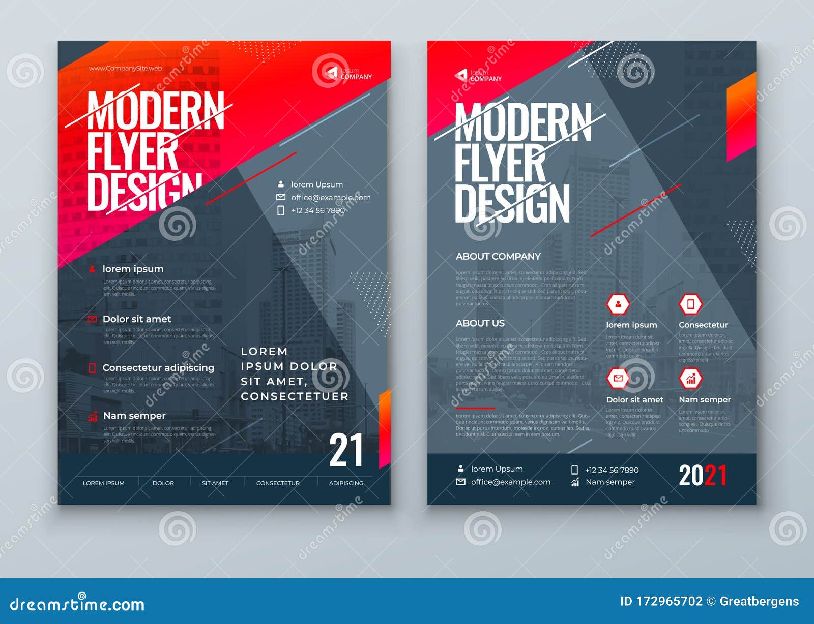 Flyer Design. Dark Red Modern Flyer Background Design. Template Layout ...