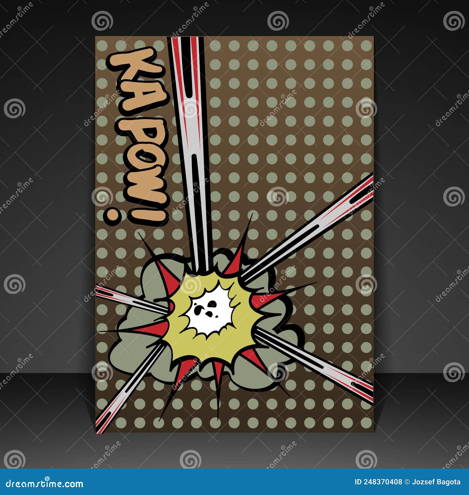 Flyer Design - Explosion stock vector. Illustration of flyer - 248370408