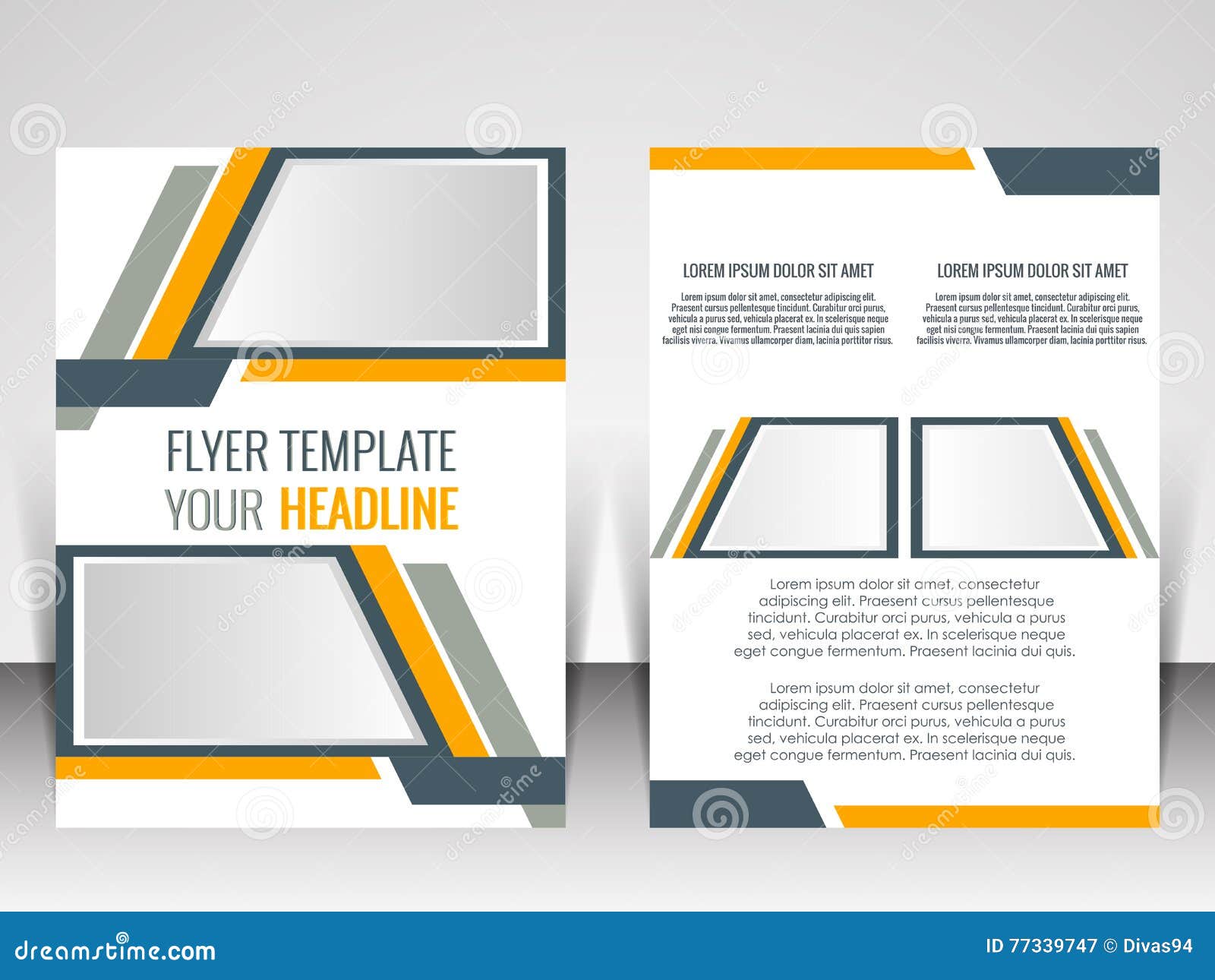 Flyer Design Layout Template Stock Vector - Illustration of digital ...