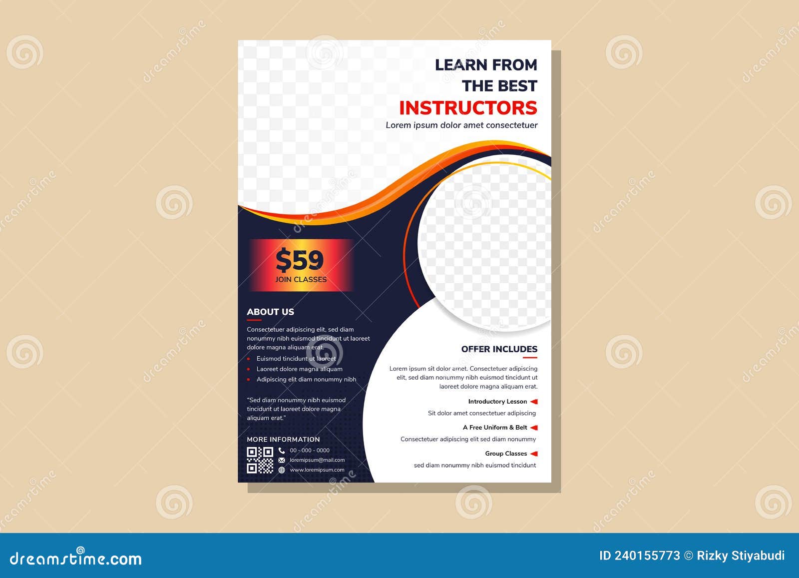 Flyer Design Template for Promotion Use Example Headline Learn from the ...