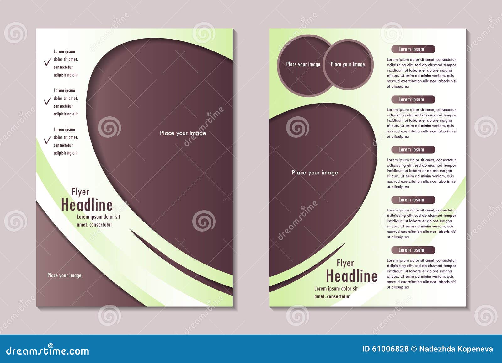 Flyer design stock vector. Illustration of card, layout - 61006828