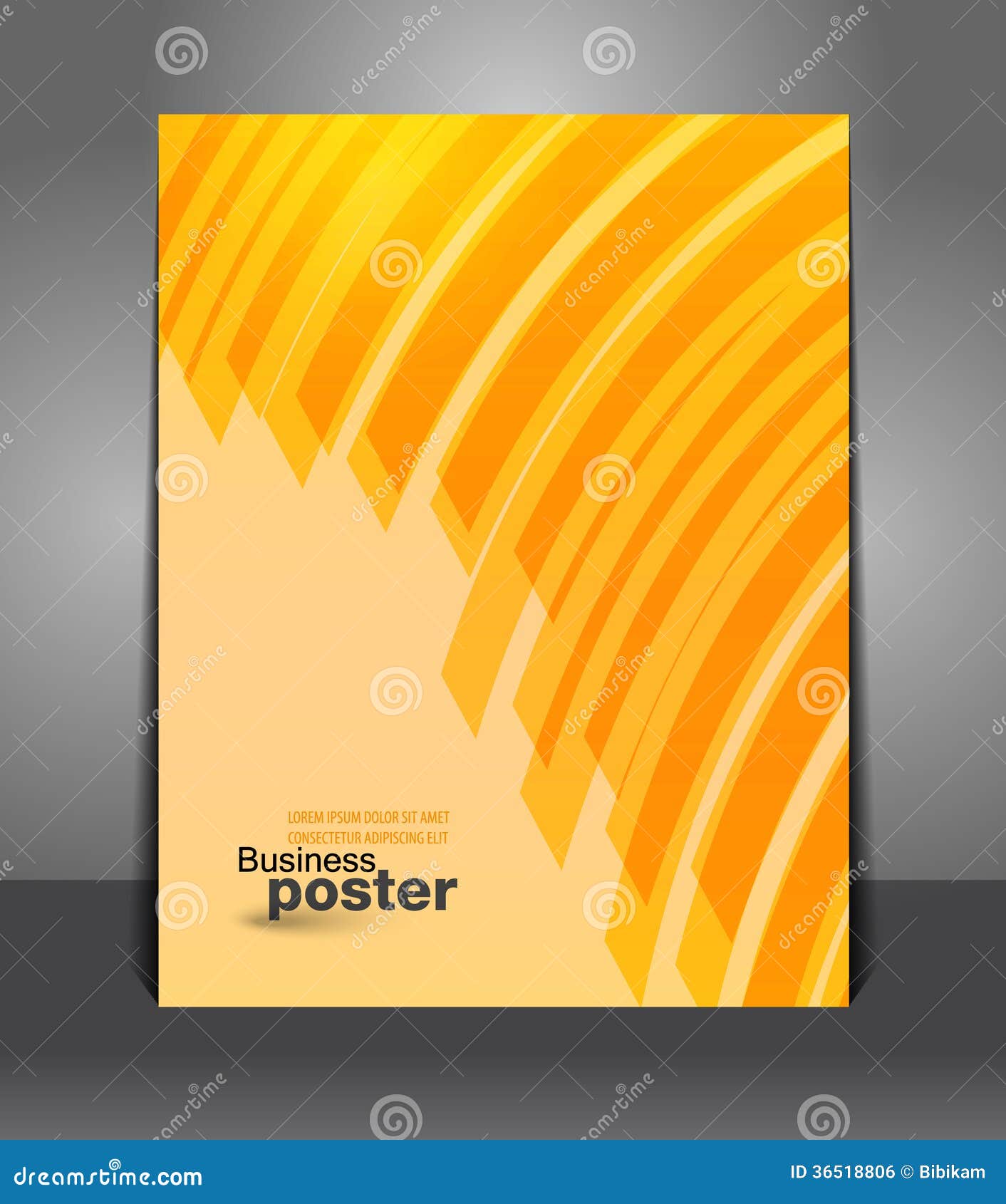 Flyer Graphic Design with Stripes Stock Vector - Illustration of ...