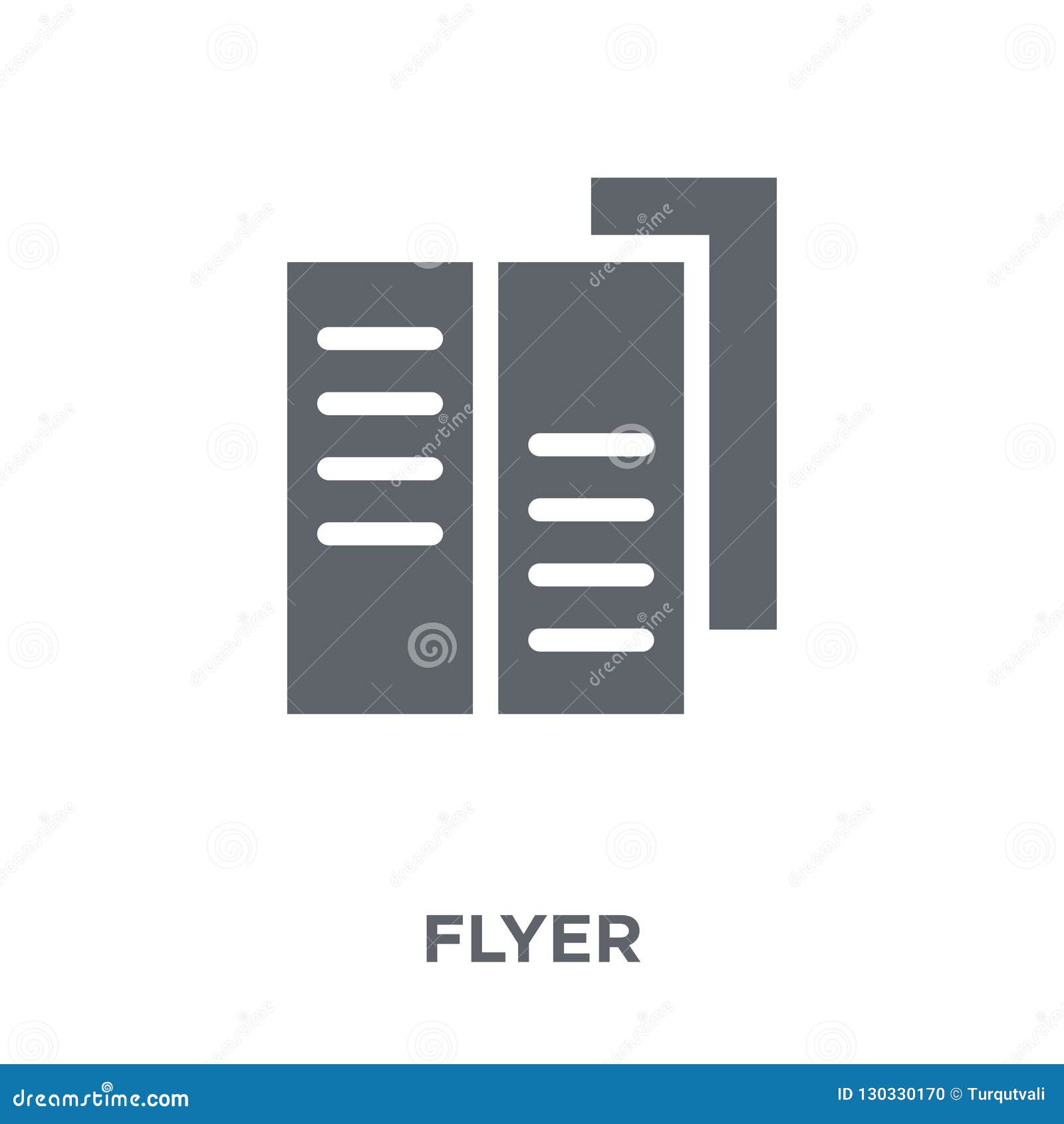 Flyer Icon from Marketing Collection. Stock Vector - Illustration of ...