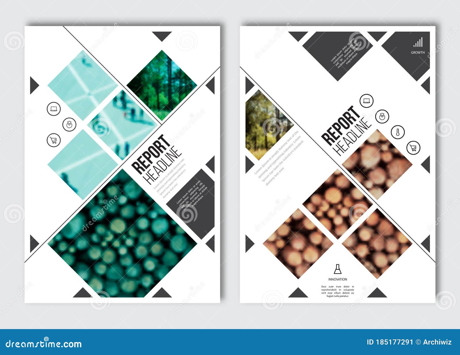 Flyer Layout Template. Vector Brochure Background. Square Tile ...