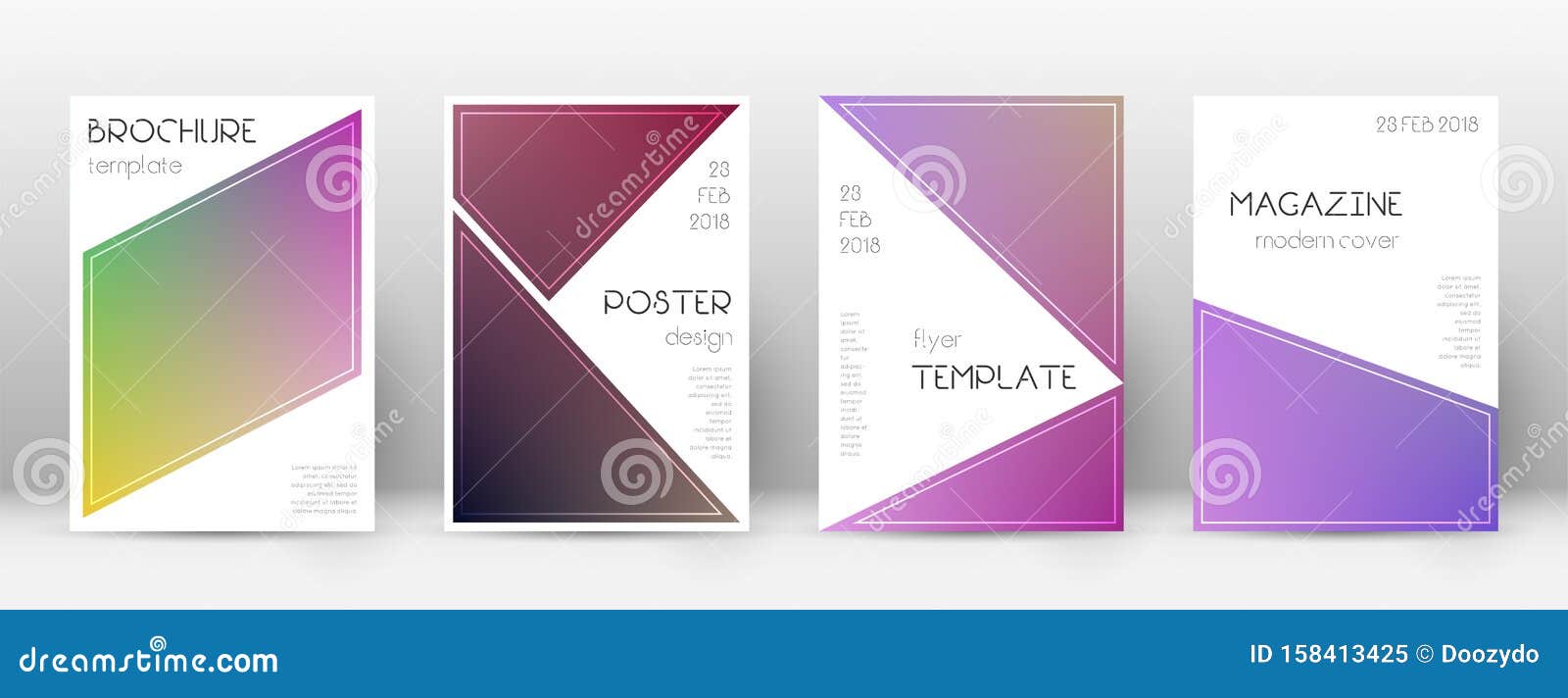 Flyer Layout. Triangle Juicy Template for Brochure Stock Vector ... Flyer Layout. Triangle Juicy Template for Brochure Stock Vector ...