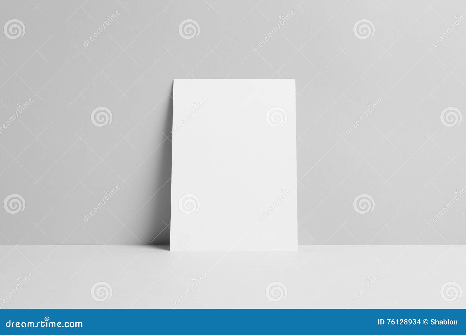 A5 Flyer Mock-Up - Wall Background Stock Photo - Image of gray, clean ...